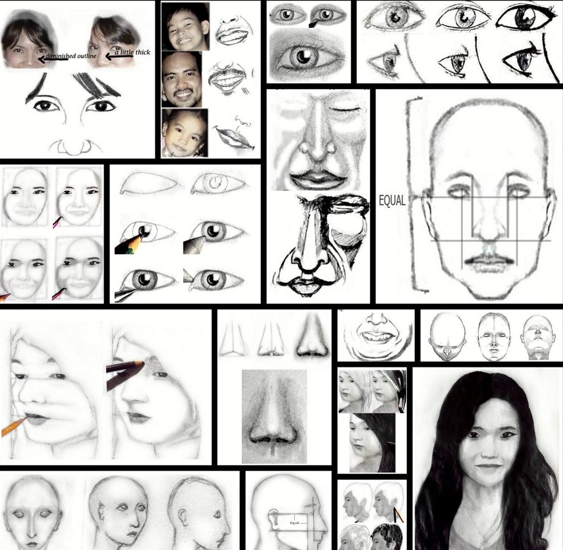 Drawing a Portrait in a Quarter Angle Using Pencil – Learn to Draw Books